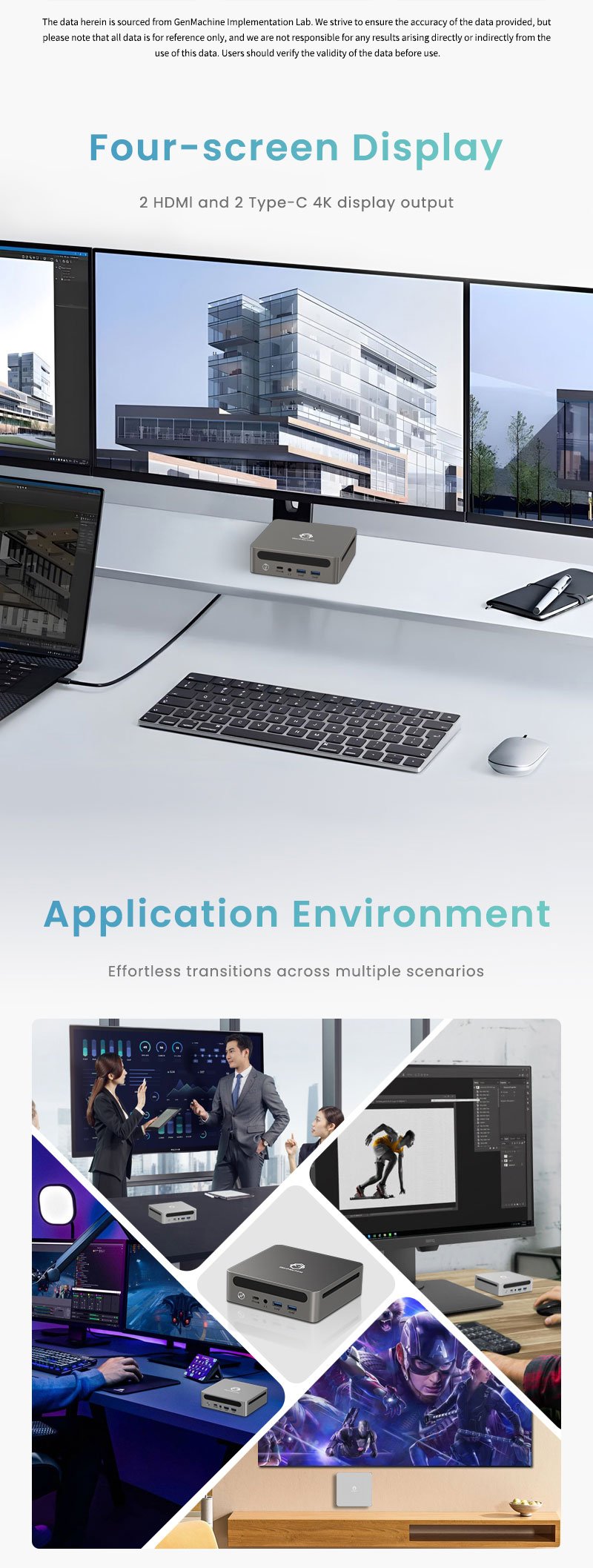 GenMachine Yi7000 7840HS 32G AMD Mini PC - GenMachine